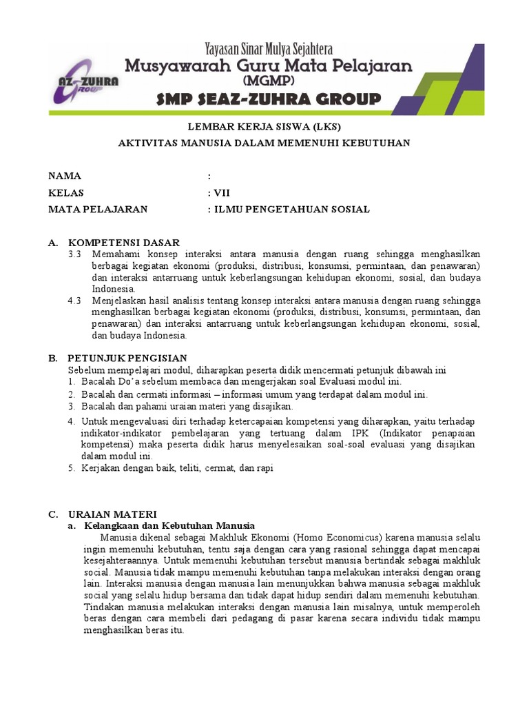 LKS Ips 7 | PDF