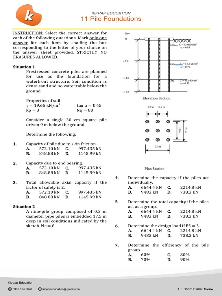 Kippap-Handout-GH (11 Pile Foundations) | PDF | Deep Foundation ... Kippap-Handout-GH (11 Pile Foundations) | PDF | Deep Foundation ...
