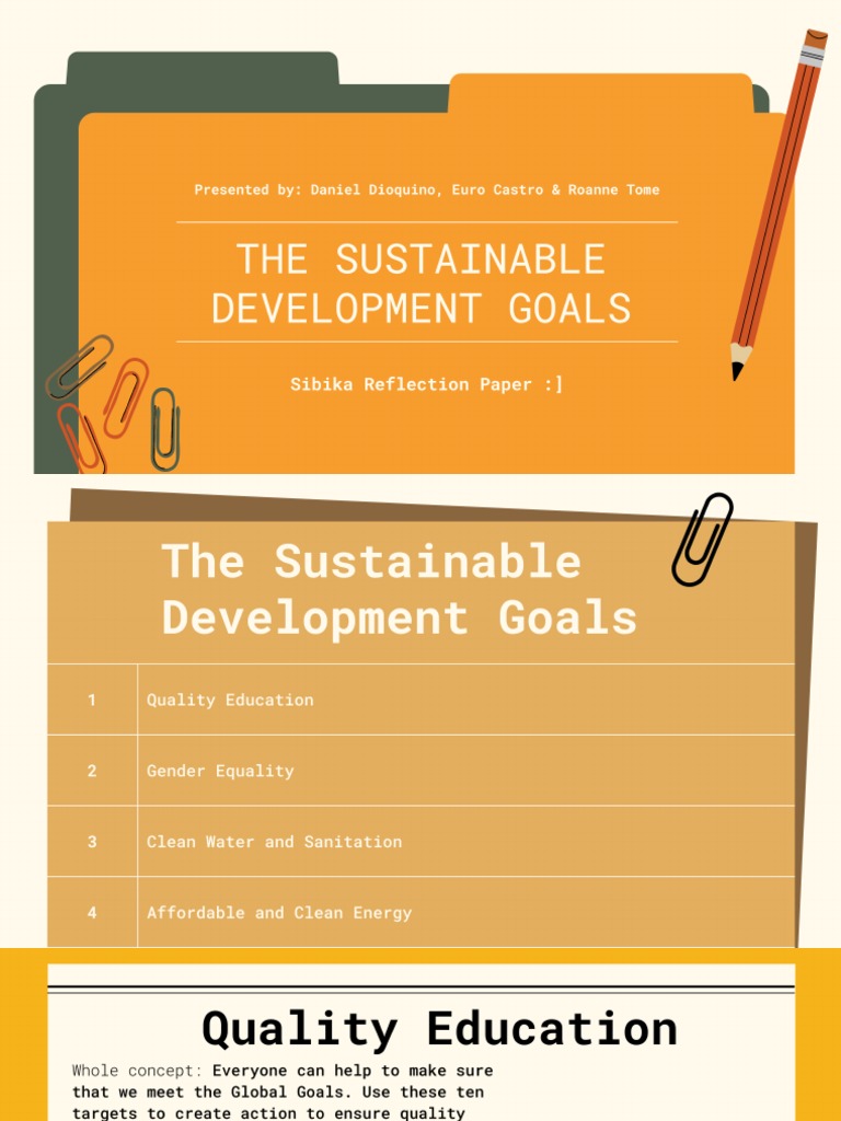 The Sustainable Development Goals | PDF