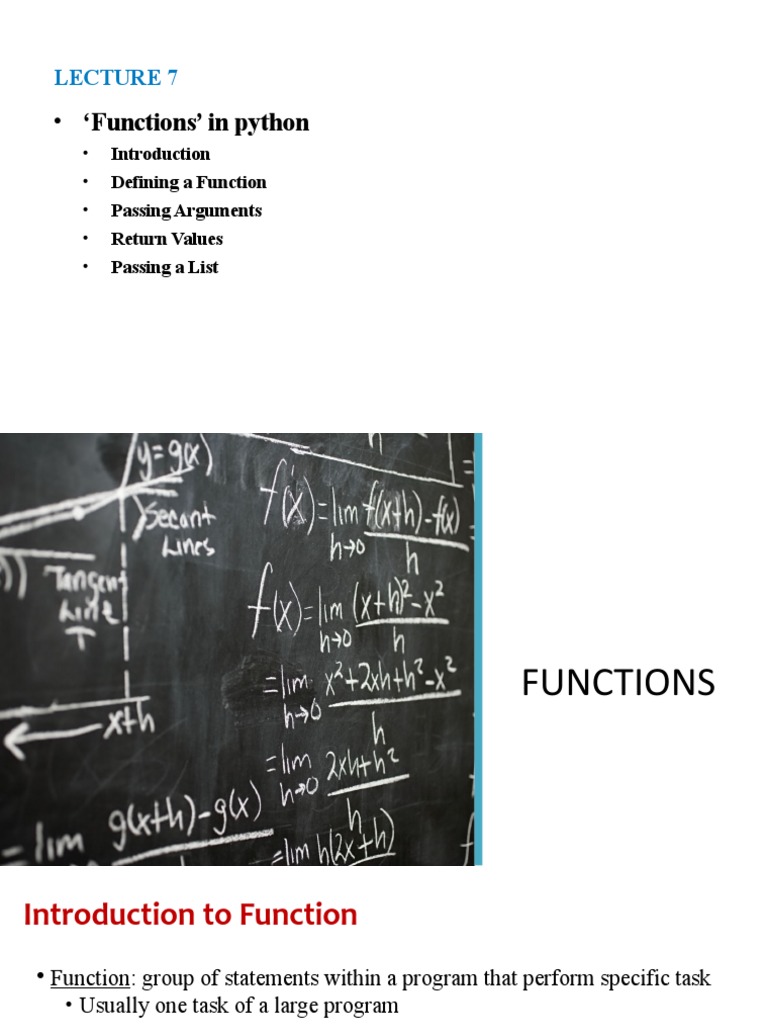 Lecture 7 - Functions | PDF | Parameter (Computer Programming) | Subroutine Lecture 7 - Functions | PDF | Parameter (Computer Programming) | Subroutine