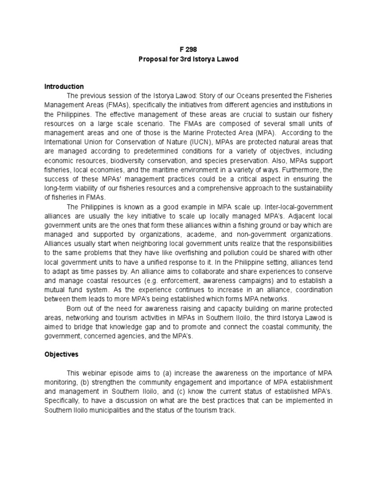 Sample Copy - F 298 Seminar Proposal | PDF | Natural Environment ...