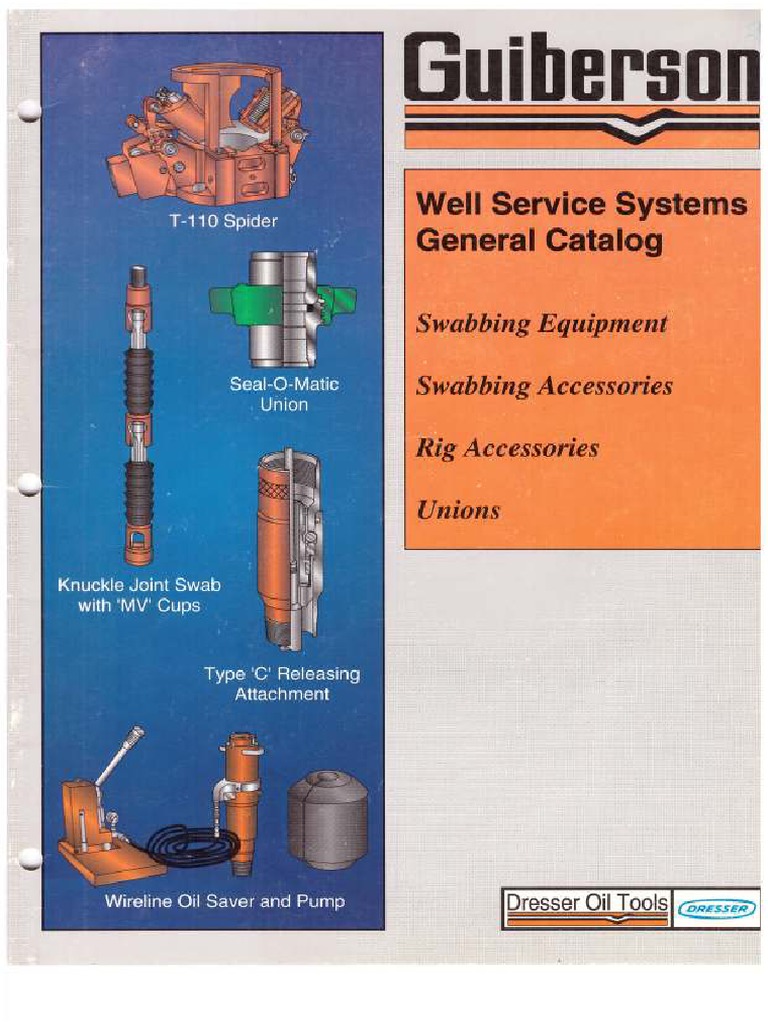24 Guiberson Well Service System Catalog | PDF
