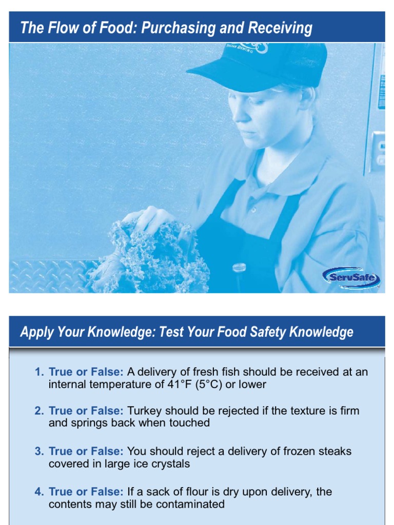Flow of Food Purchasing and Receiving | PDF | Flavor | Taste