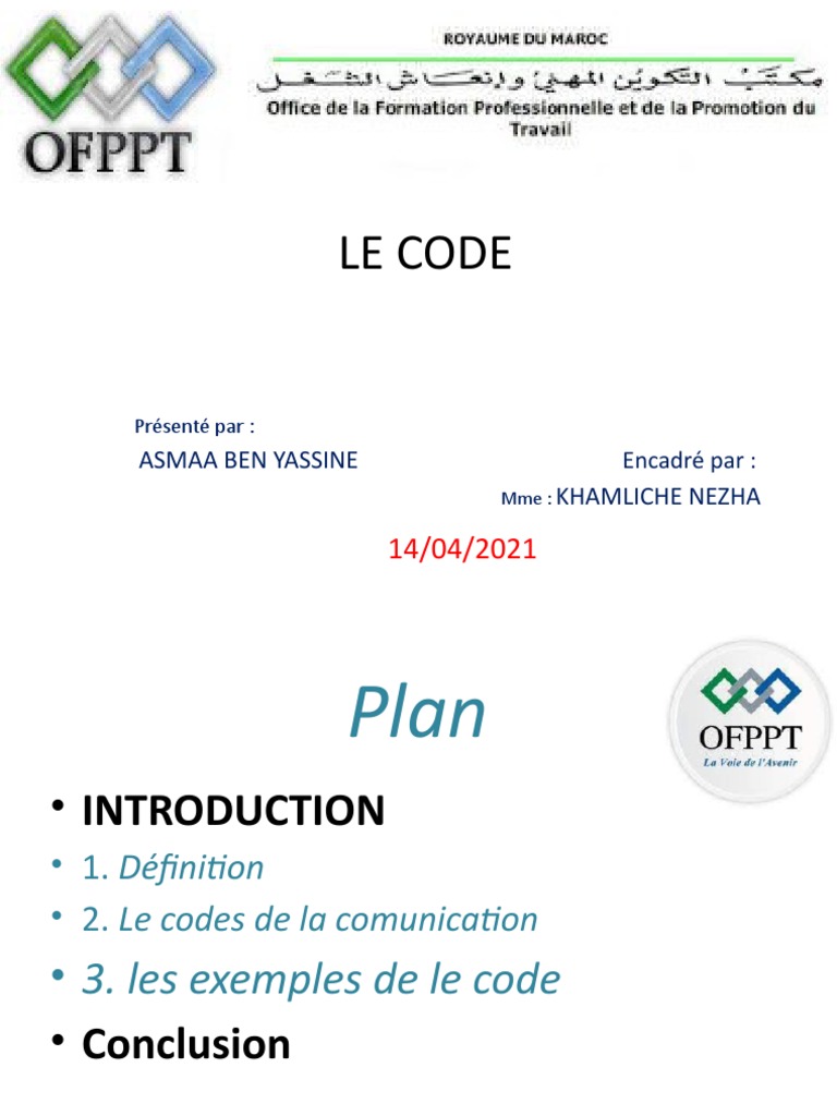 Le Code: Asmaa Ben Yassine Khamliche Nezha | PDF | Évolution de carrière | Art