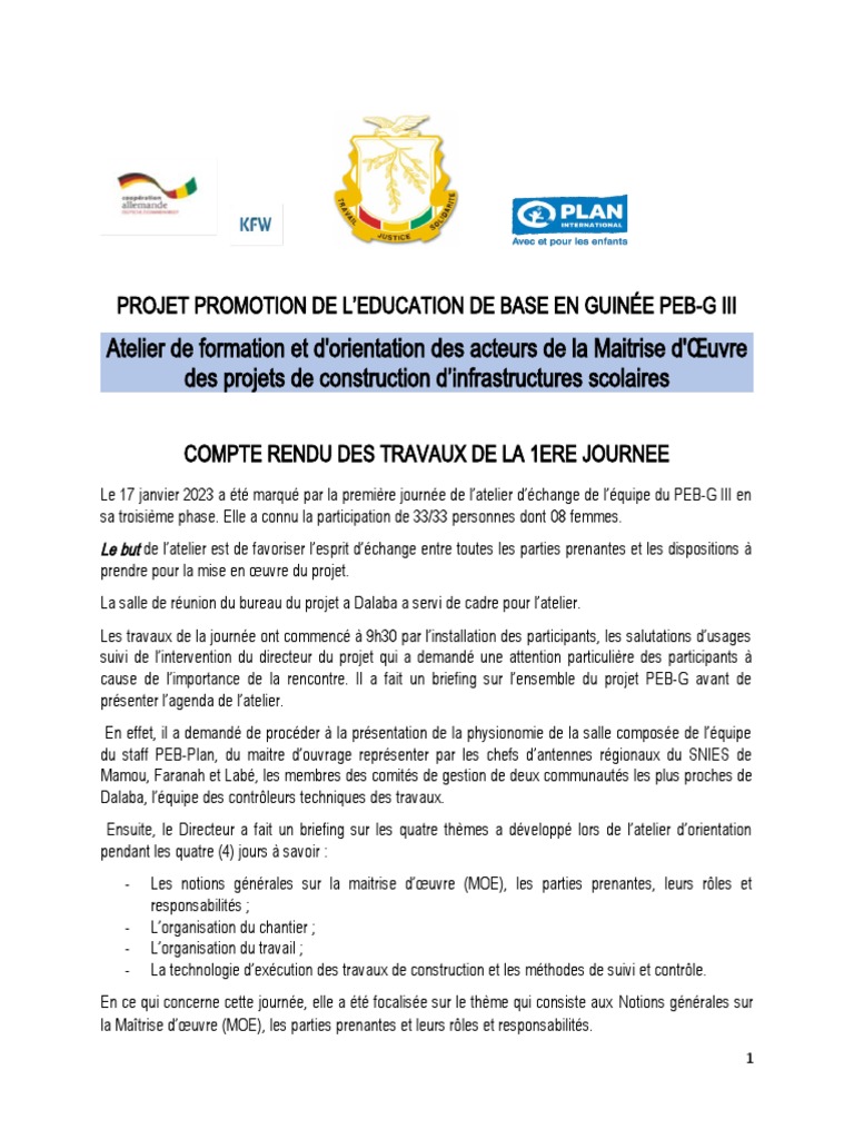 Rapport j1 | PDF | Business