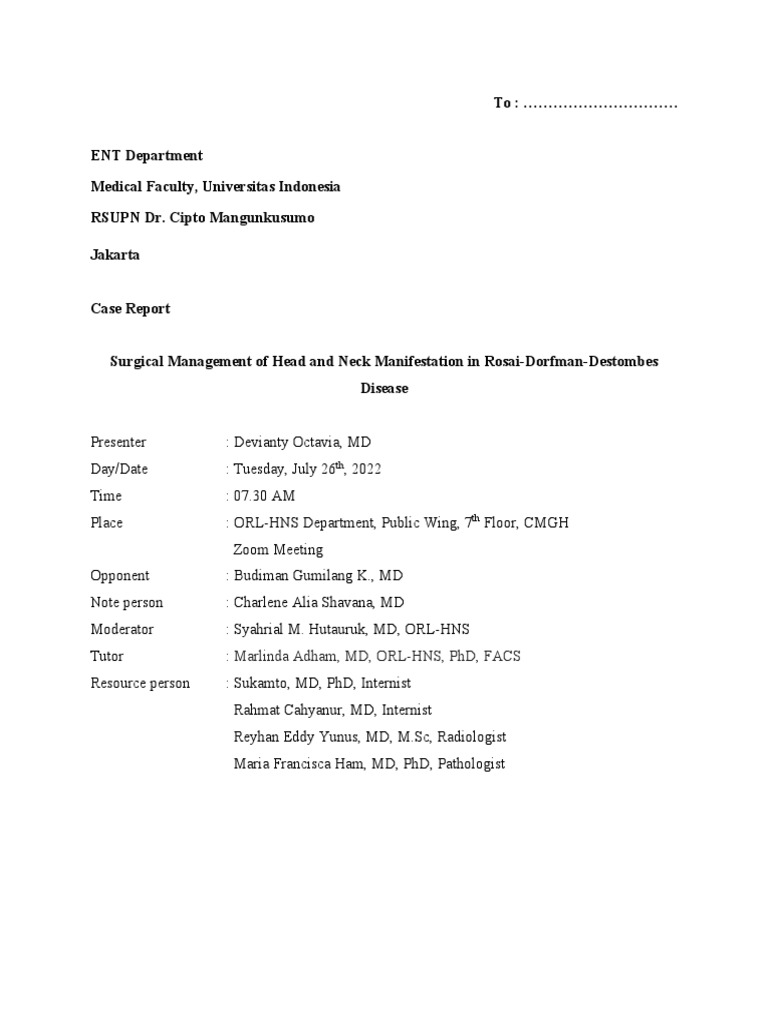 Surgical Management of Head and Neck RDD | PDF | Medical Specialties | Clinical Medicine