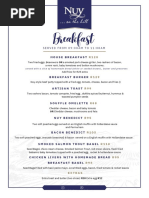 Somerset Diner Menu Overview | PDF | Distilled Drinks | Alcoholic Drinks