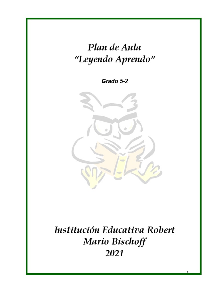 Proyecto de Aula Español 5° | PDF | Conocimiento | Salón de clases