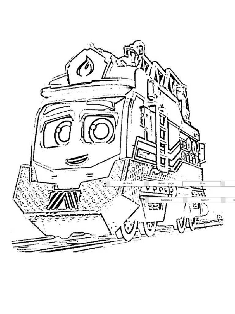 Colouring Page Rescue Red Mighty Express - Coloringpage - Ca | PDF