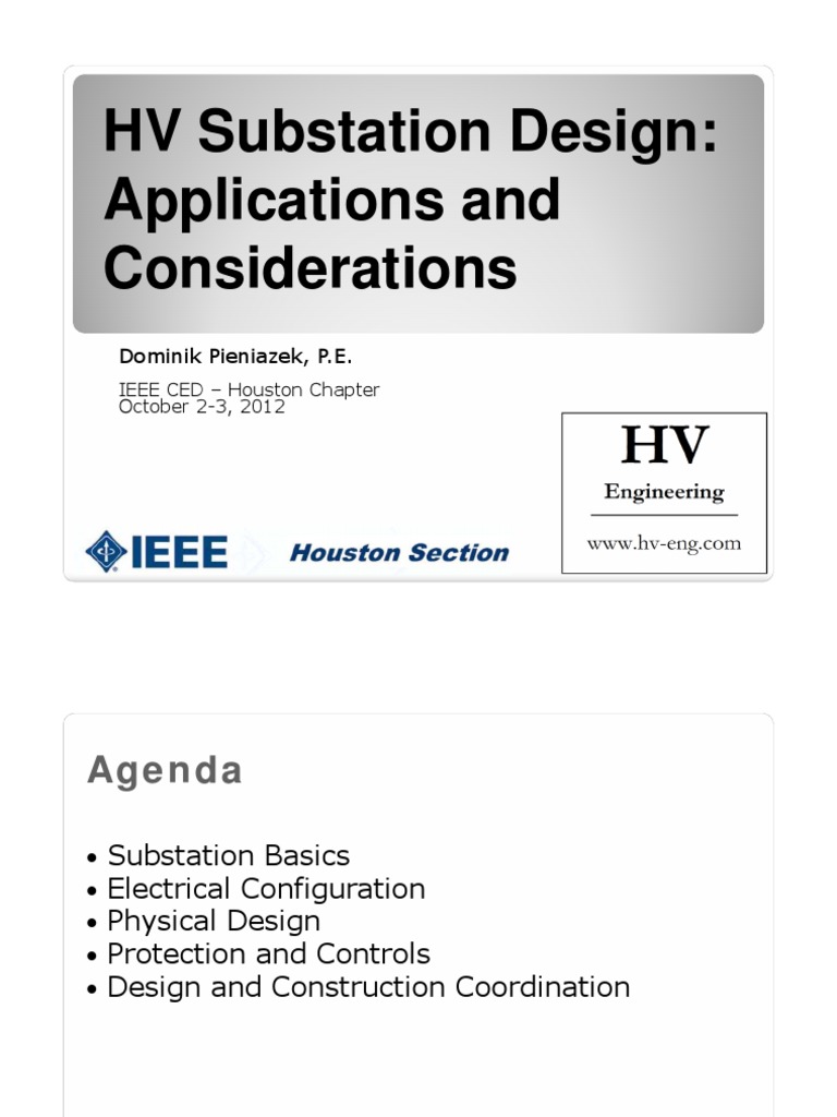 HV Substation Design Applications and Co | Download Free PDF | Electrical Substation | Physical ...