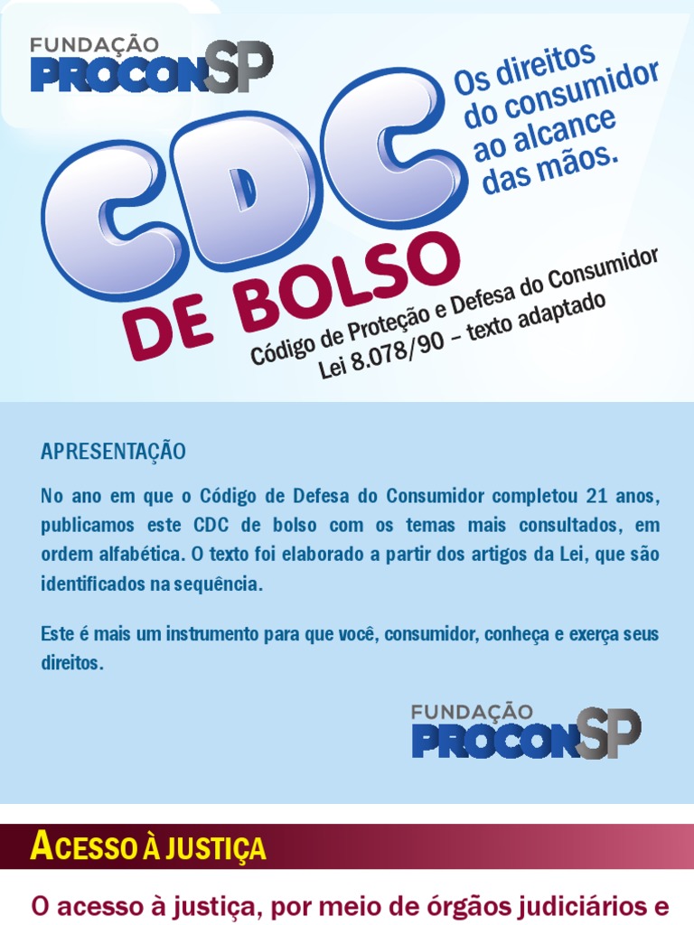 Cdc De Bolso Pdf Proteção Ao Consumidor Business
