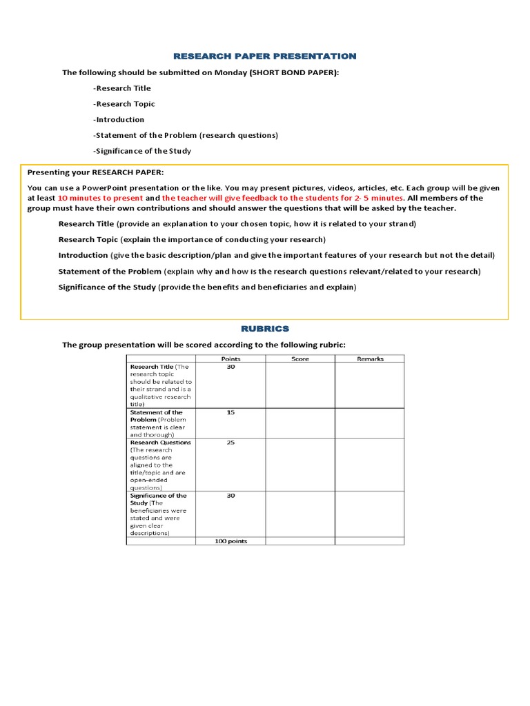 Research Paper Presentation | PDF