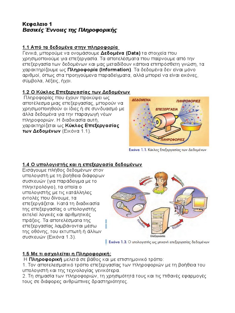 Πληροφορική Α γυμν. | PDF
