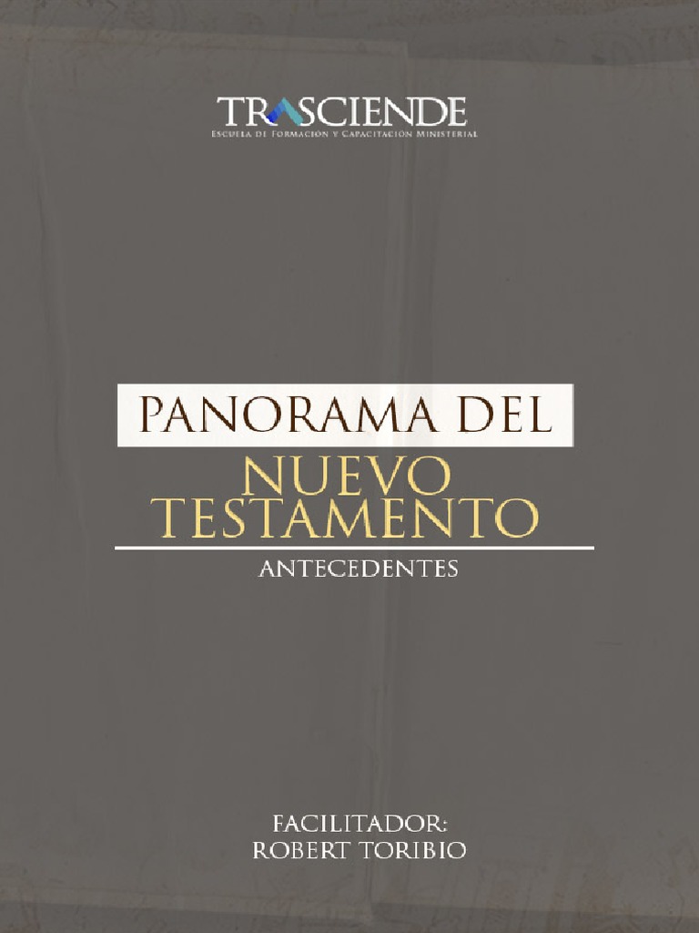 Panorama del Nuevo Testamento | PDF | Jesús | Macabeos