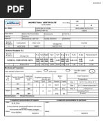 Mill Test Certificate - Example | PDF | Applied And Interdisciplinary ...