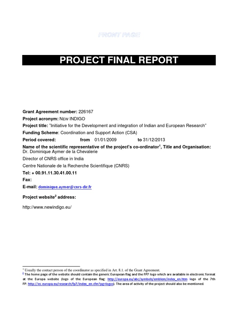 Final1 New Indigo Final Report Final | PDF | European Union | Innovation