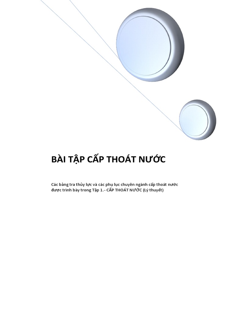 (123doc) Bai Tap Cap Thoat Nuoc Co Giai | PDF