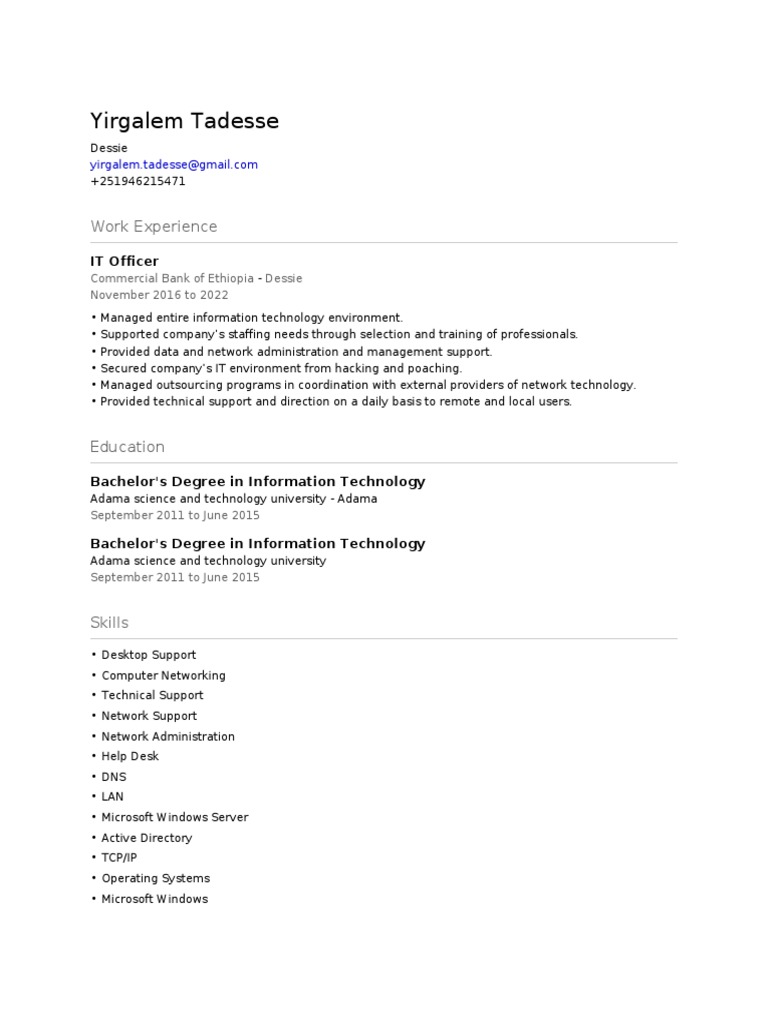 Yirgalem Tadesse | PDF