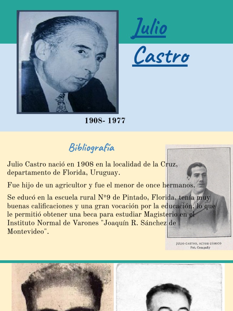 Julio Castro | PDF | Maestros | Modificación de comportamiento