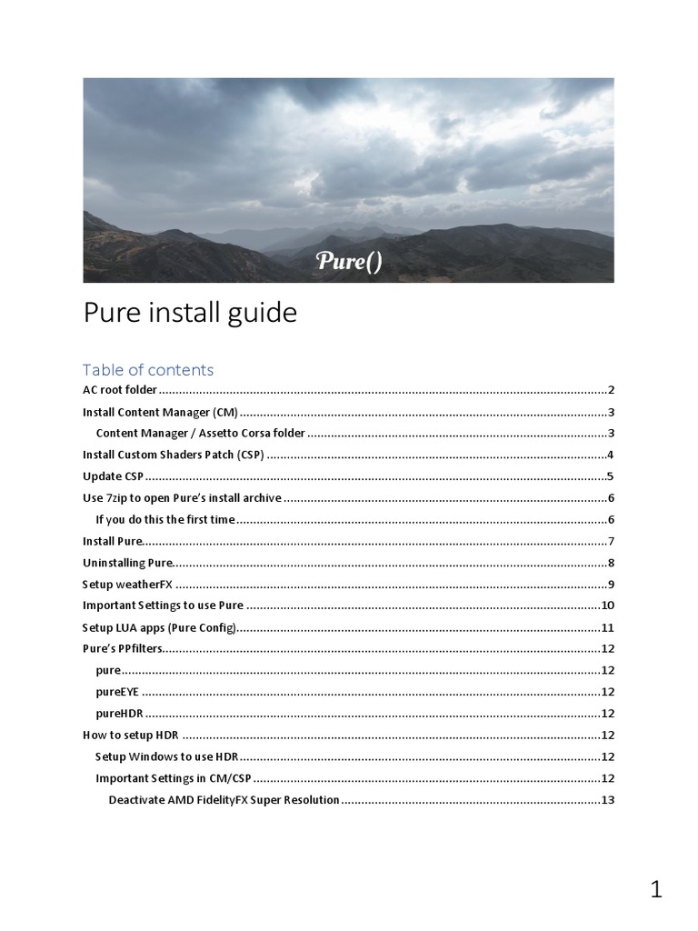 Pure Install Guide | PDF | Computer File | Installation (Computer Programs)