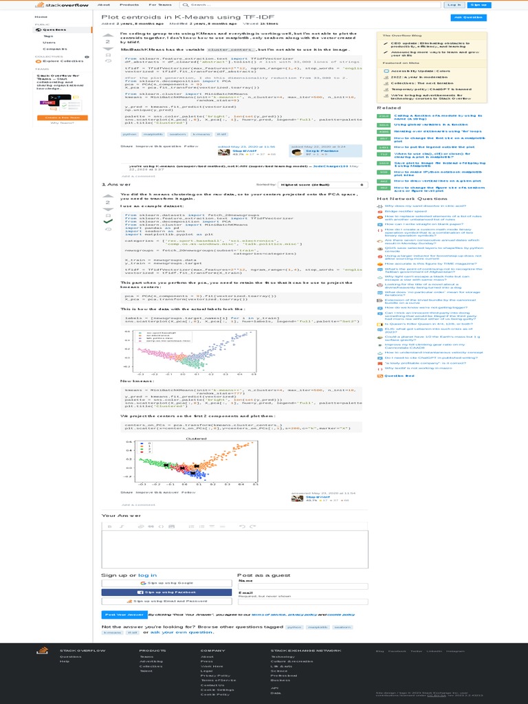 Plot Centroids by Clustering Things | PDF | Http Cookie | Principal ...