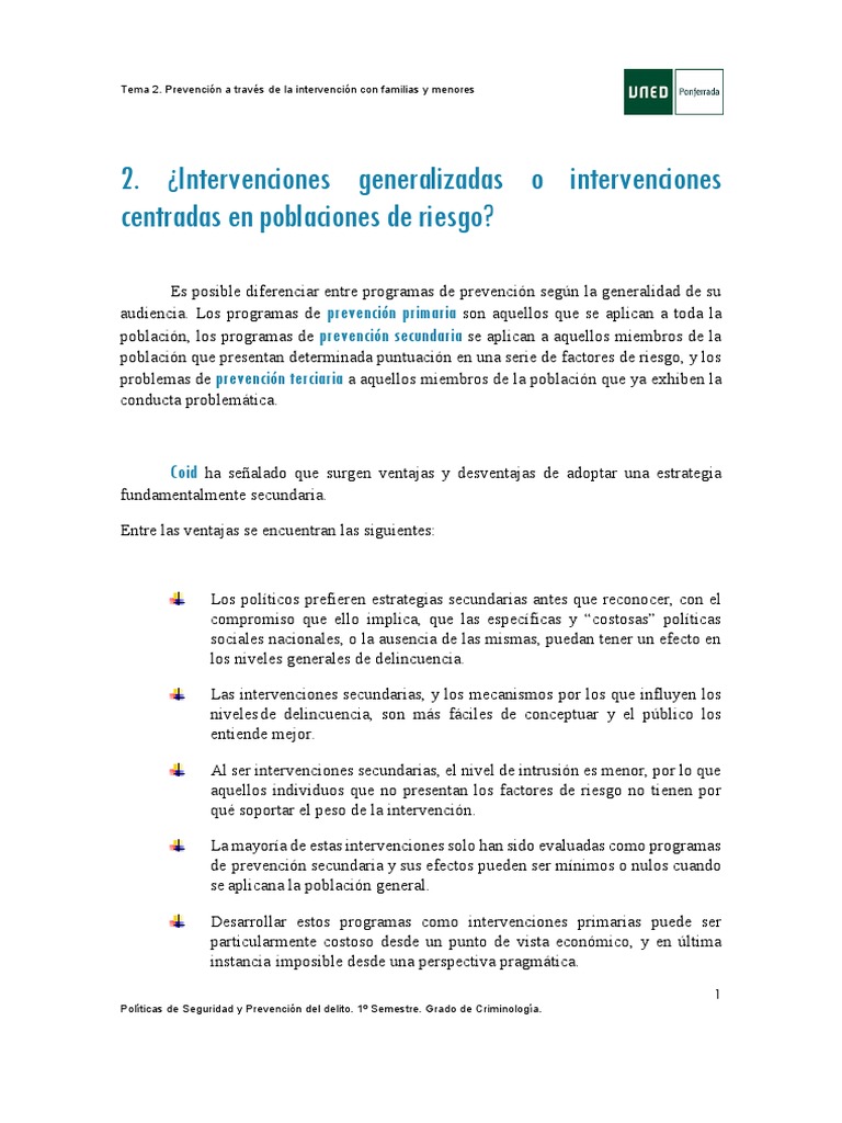 Balancing Primary and Secondary Prevention Strategies: Targeting High ...