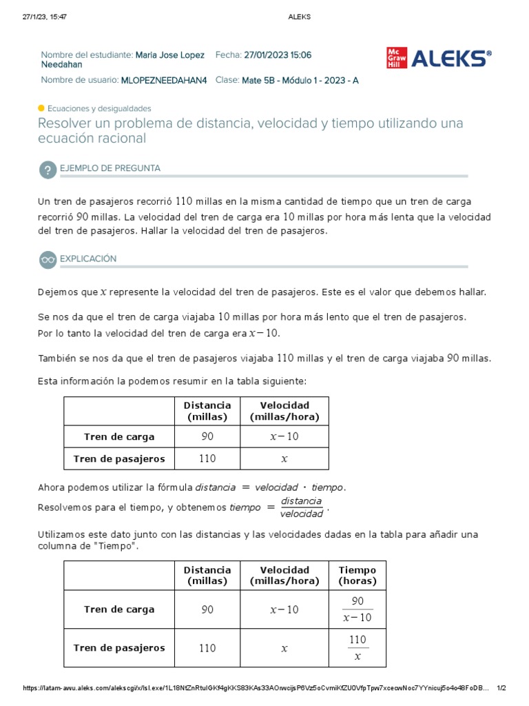 LECC 8 - Resolver Un Problema de Distancia, Velocidad y Tiempo ... LECC 8 - Resolver Un Problema de Distancia, Velocidad y Tiempo ...
