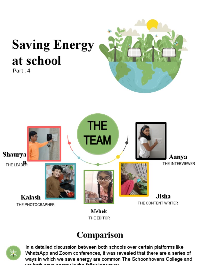 Saving Energy at School Part 4 1 | PDF | Solar Energy | Energy Development