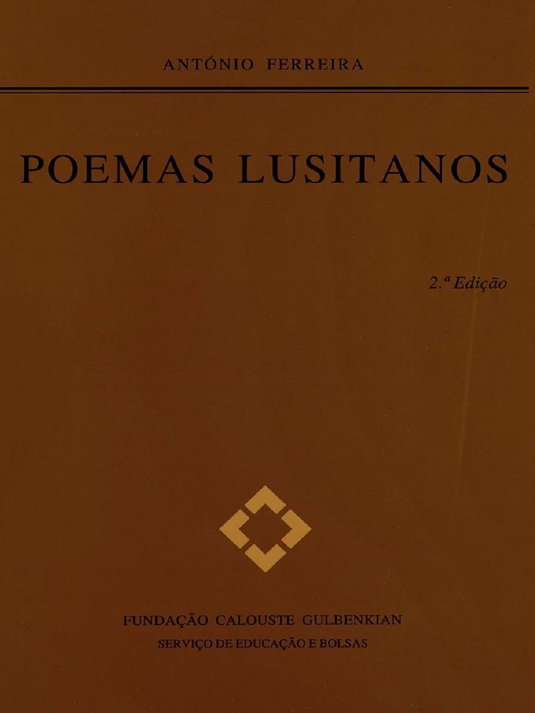 António Ferreira, Poemas Lusitanos, T. F. Earle | PDF | Poesia | Amor