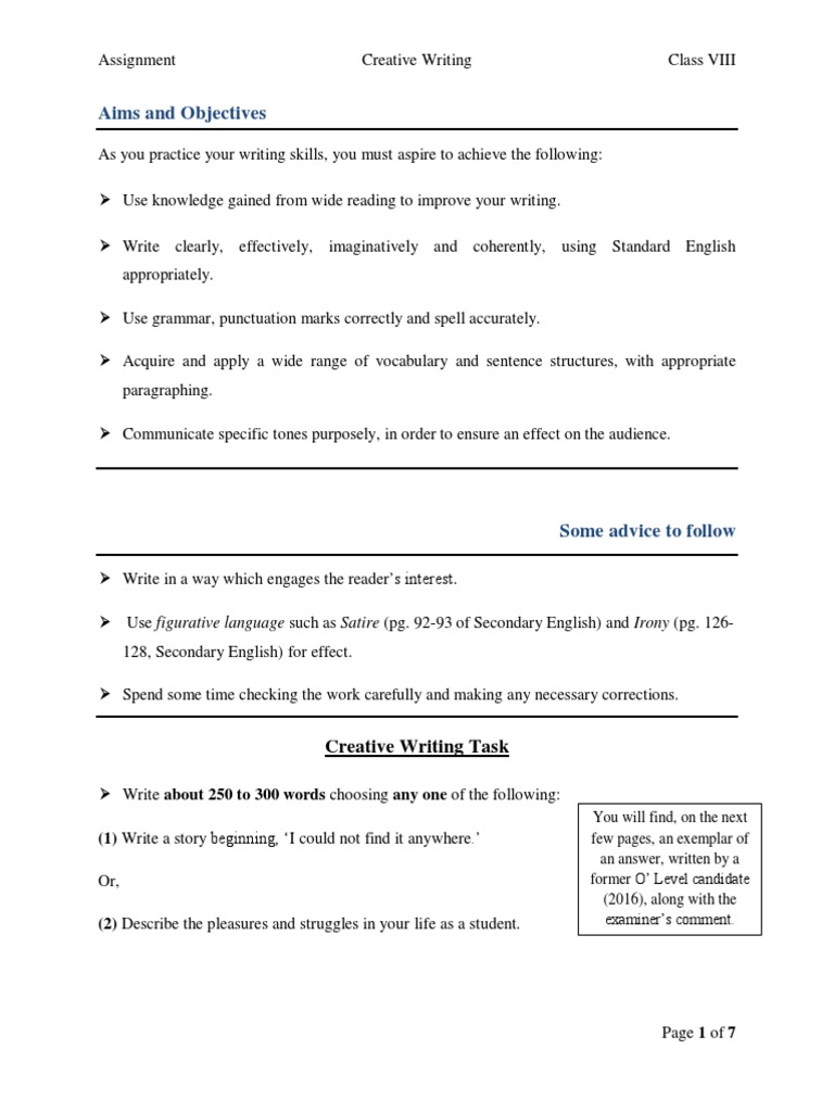 Half Yearly Assignment Class VIII | PDF