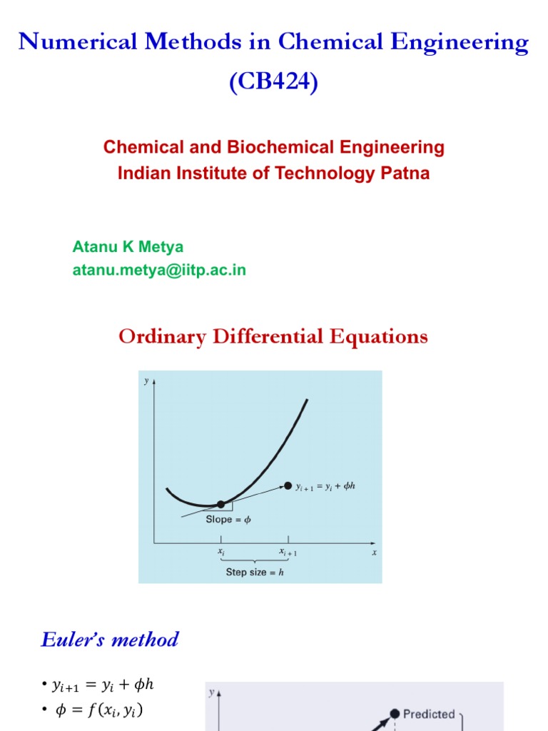 Numerical Methods in Chemical Engineering (CB424) | PDF