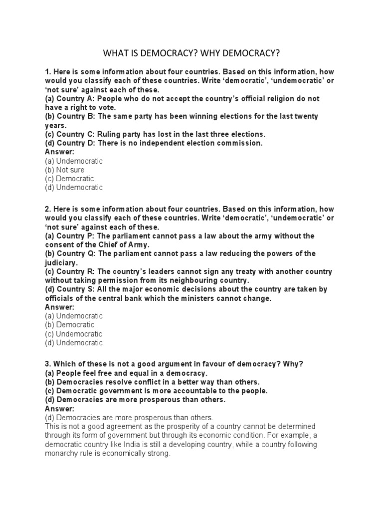 What Is Democracy..why Is Democracy | PDF | Political Ideologies ...