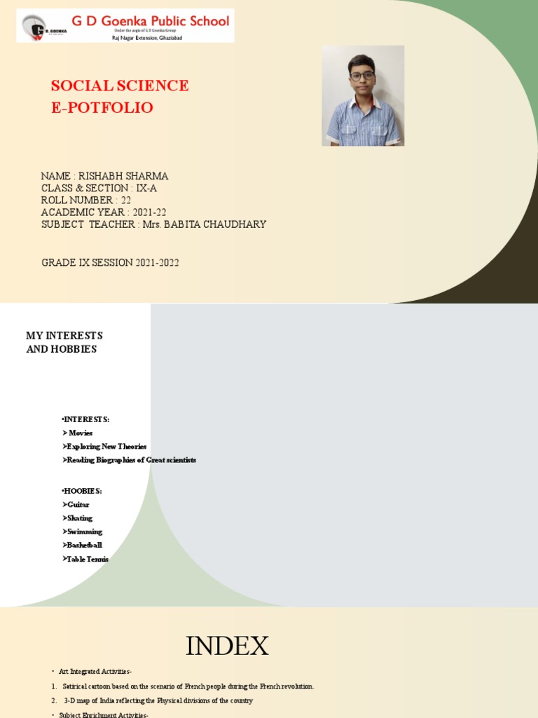 SST Portfolio (Rishabh Sharma) | PDF | French Revolution | Europe