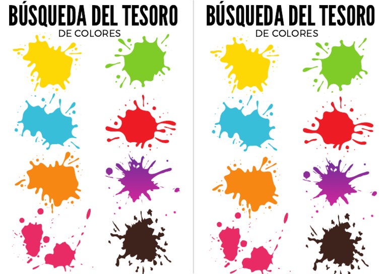 Búsqueda Del Tesoro de Colores | PDF