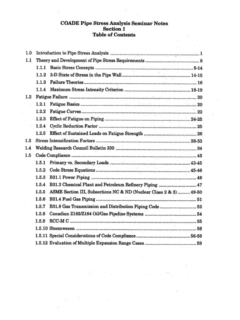 1 - Introduction To Pipe Stress Analysis | PDF