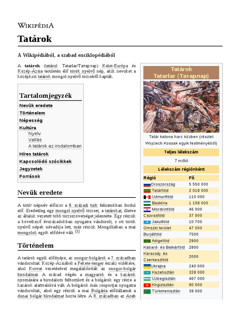 Tatárok | PDF