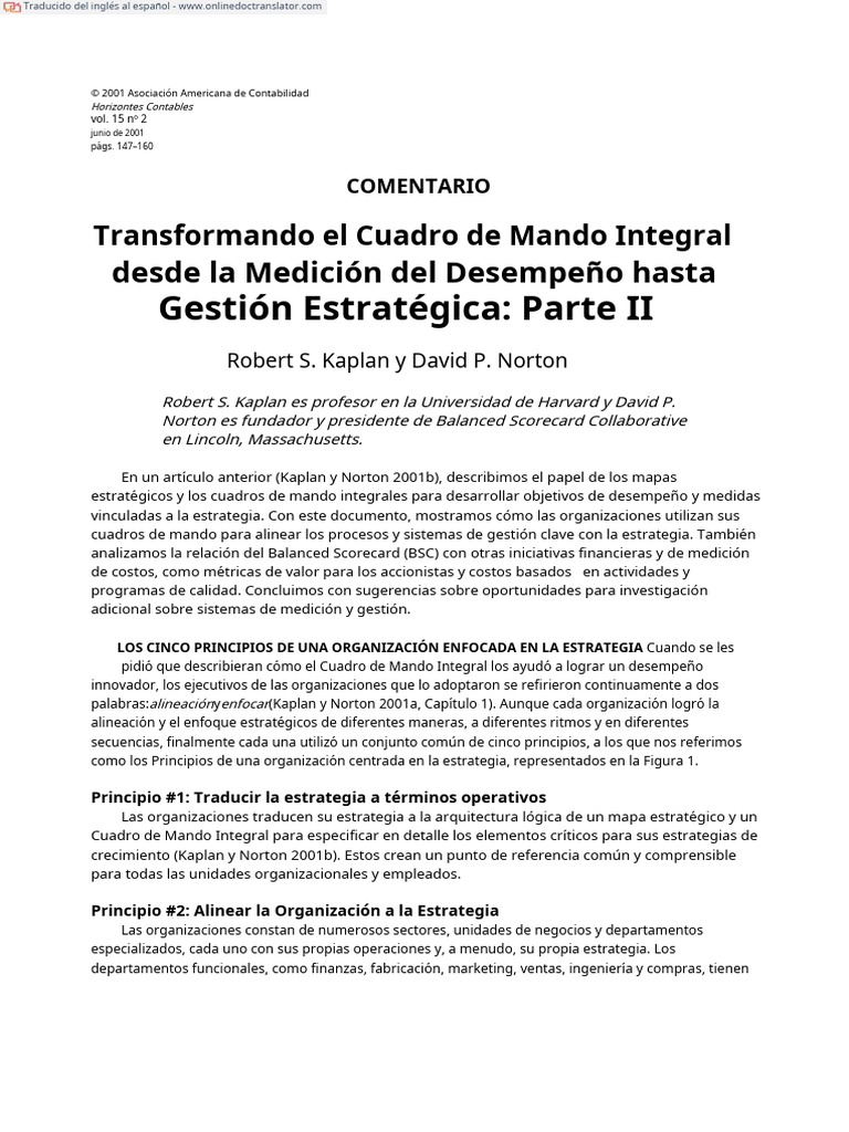 Transforming The Balanced Scorecard From Performance Measurement To ... Transforming The Balanced Scorecard From Performance Measurement To ...