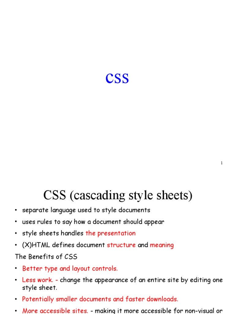 CSS Fundamentals Guide | PDF | Typefaces | Page Layout