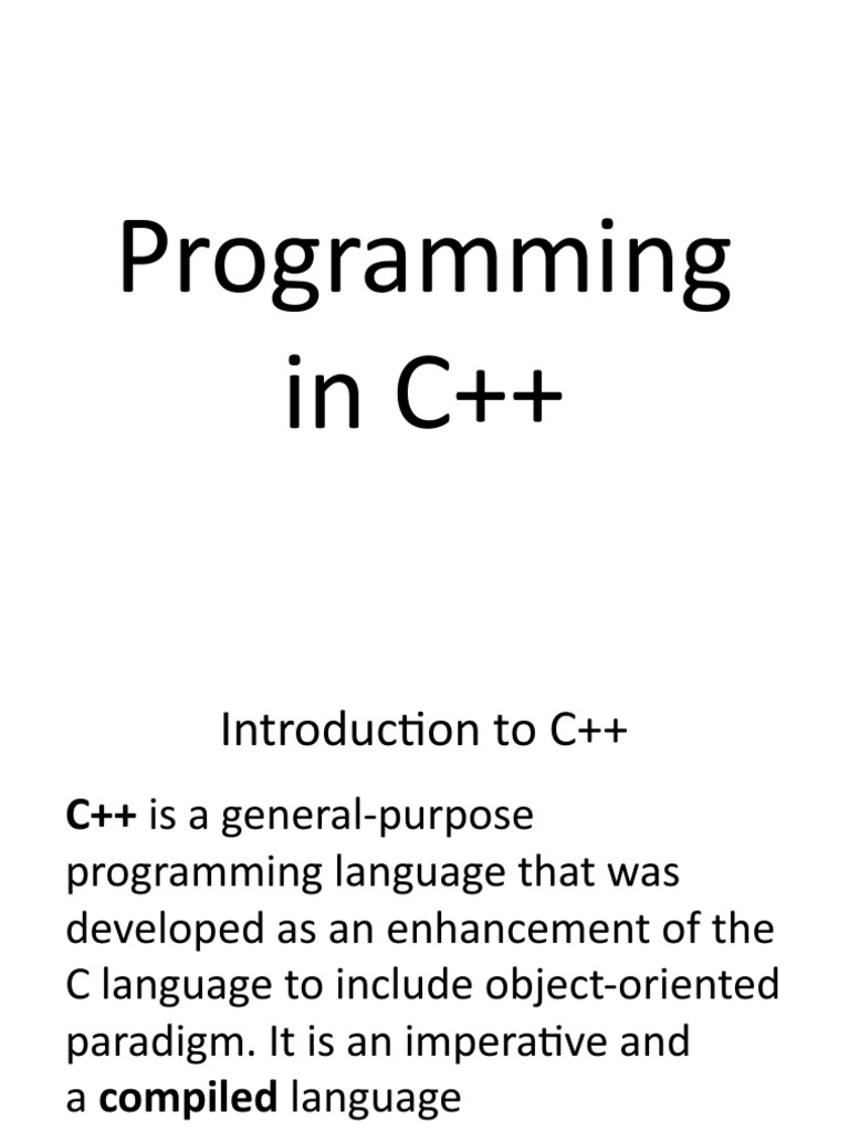 Programming in C++ | PDF | Programming | Computer Program Programming in C++ | PDF | Programming | Computer Program