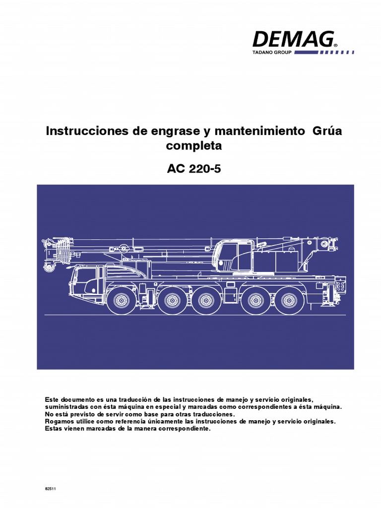 Ac220-5 Engrase y Mantencion | PDF | Eje | Engranaje