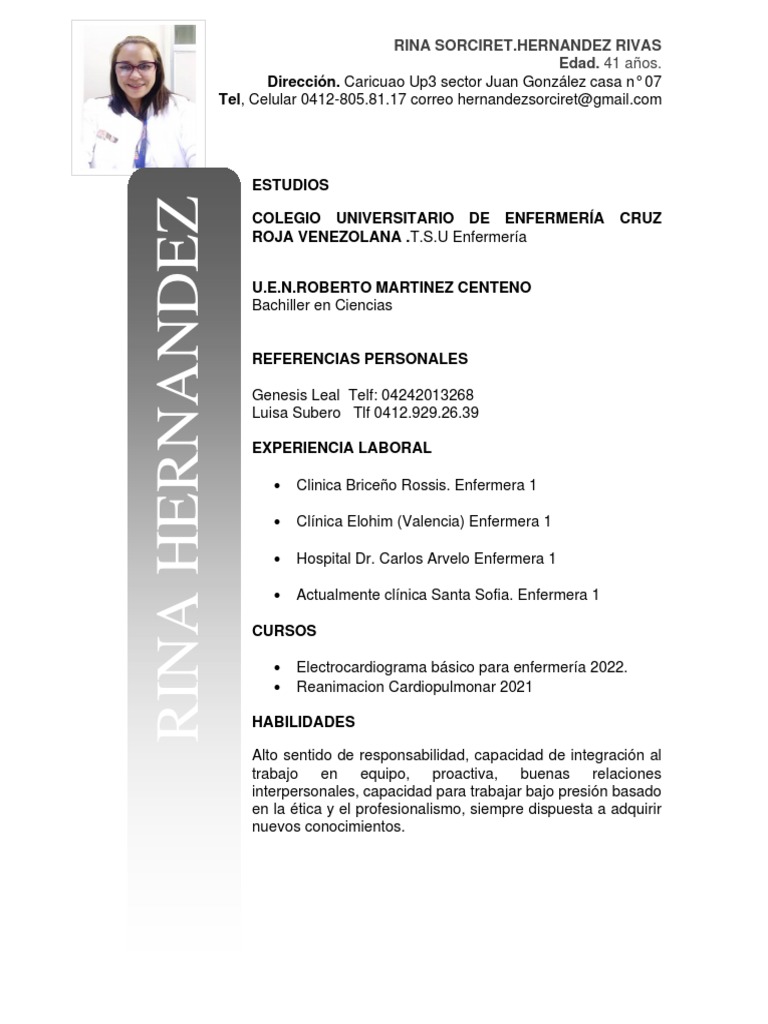 Curriculum RINA | PDF