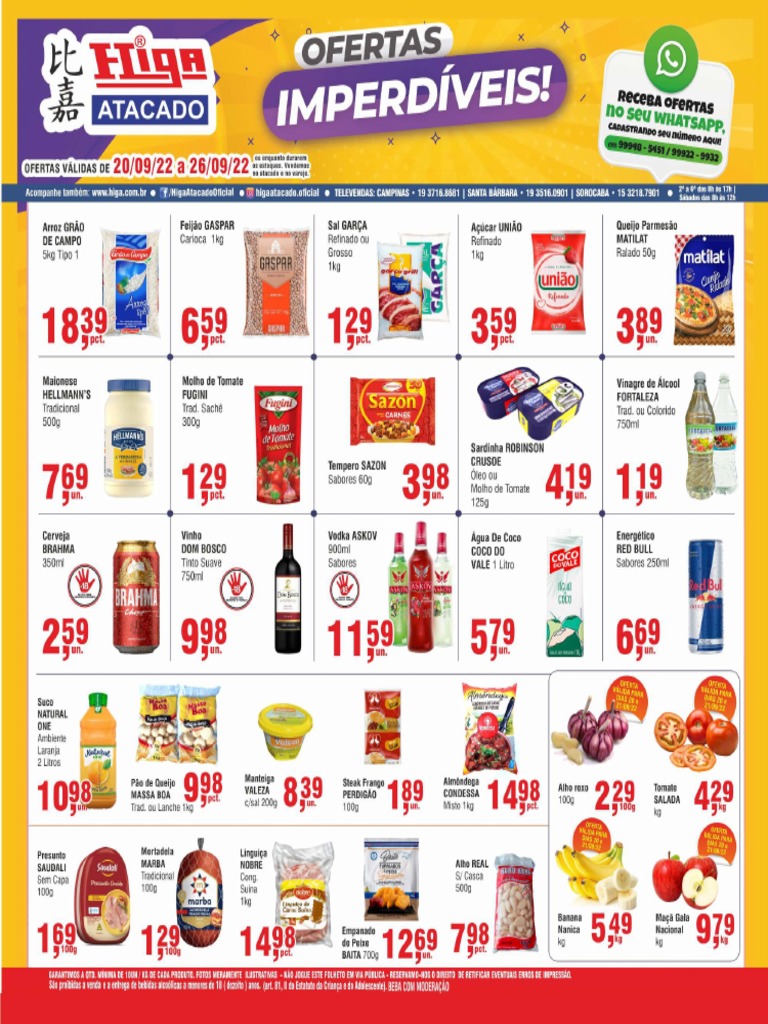 Higa Atacado Folheto Ofertas 220920 | PDF