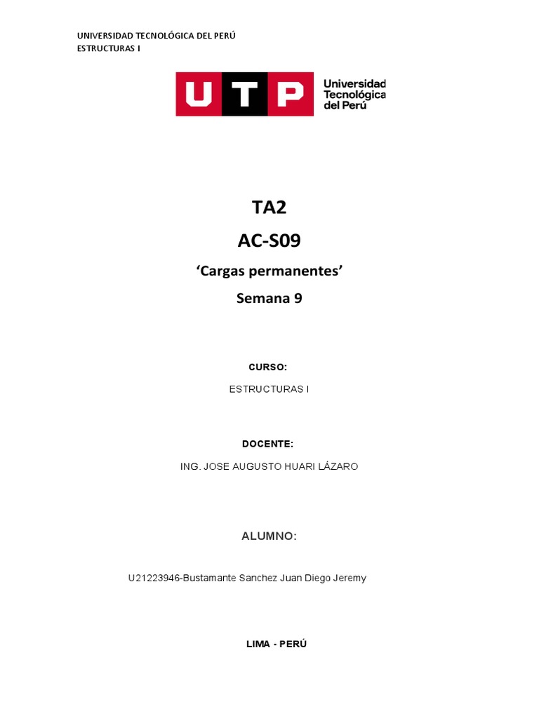 AC-S09 TA2 Estructuras 1 Word | PDF