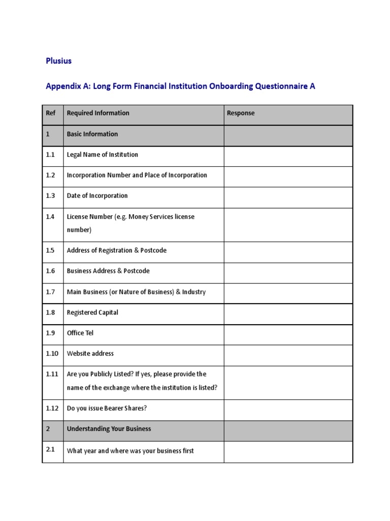 Plusius - Io - Airwallex EDD Form | PDF | Money Laundering | Regulatory ...