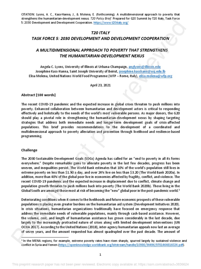 2021 - Lyons Et Al - A Multidimensional Approach To Poverty That ...