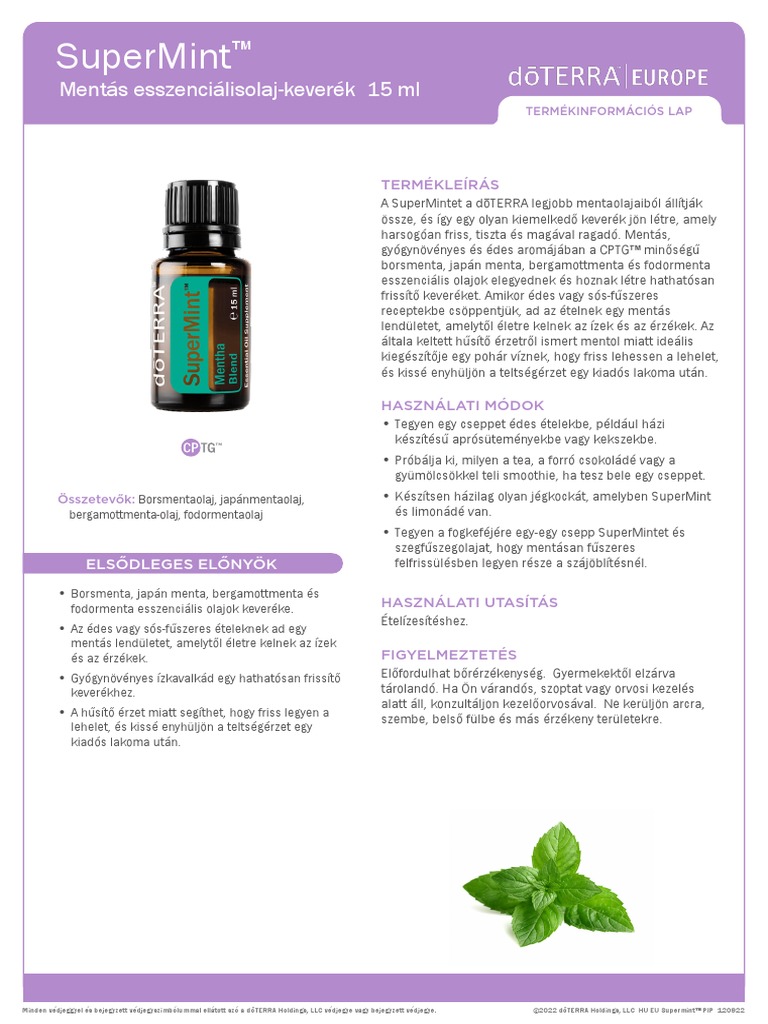 Supermint Oil | PDF