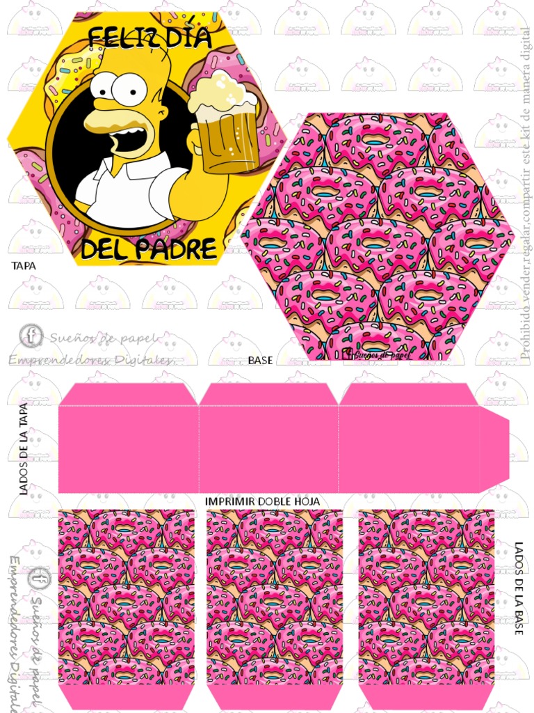 Kit Dia Del Padre Los Simpson Sueñosdepapel Pdf