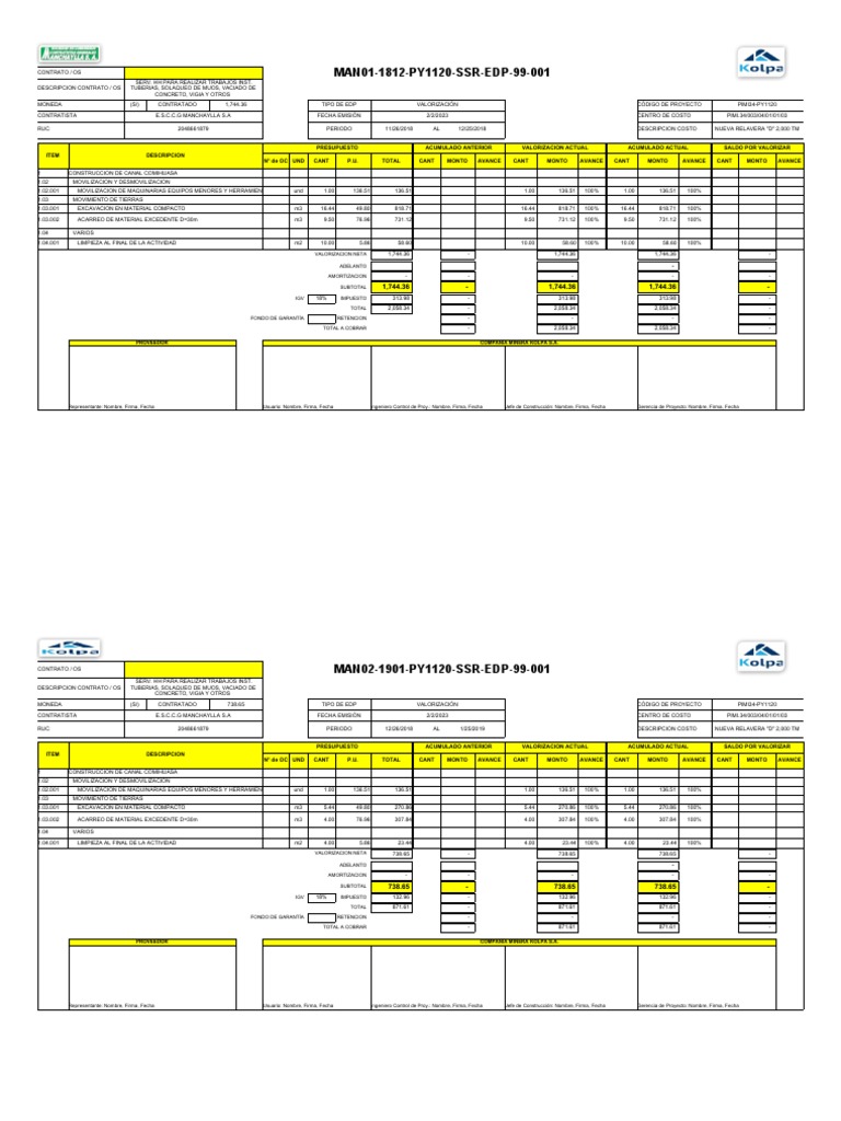 Valorizacion Pmma.34-Py920 | PDF | Materiales de construcción | Albañilería