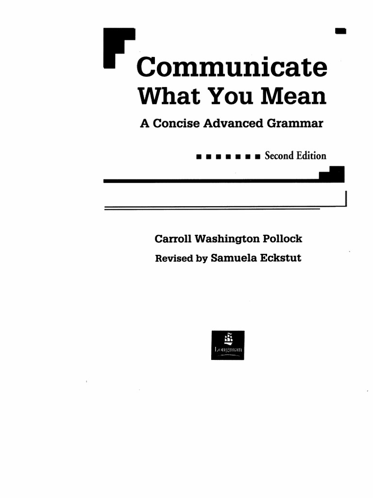 Communicate What You Mean | PDF | Cognitive Science | Language Mechanics