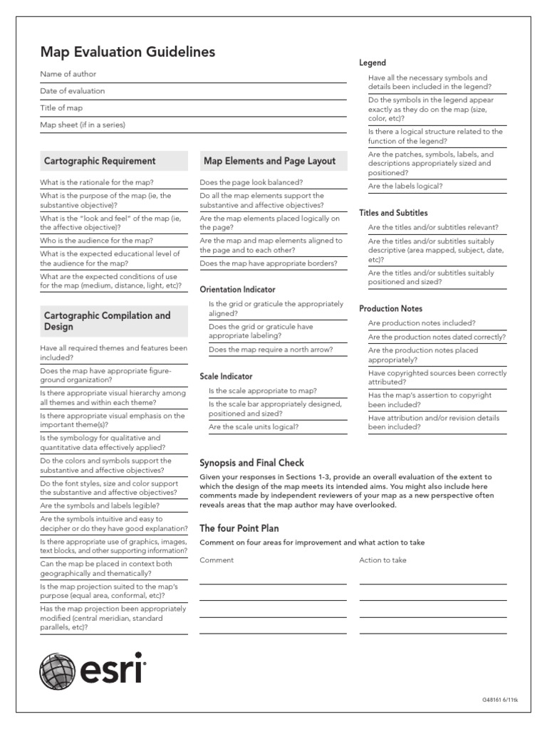 Map Evaluation Guidelines Pdf Map Graphic Design